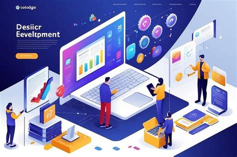 Premium Photo Webpage Building And Software Technology Development