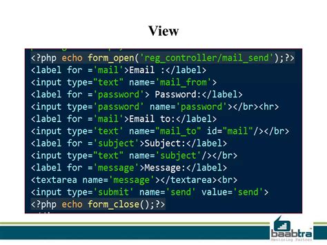 Mail In Php Codeigniter Ppt