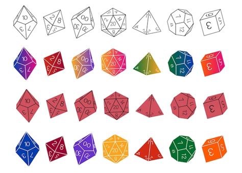 Premium Vector Large Collection Of Dice On A White Background Hand