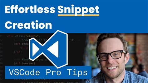 Effortless Snippet Creation VSCode Pro Tip YouTube