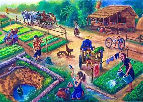 ภาพ 🌾🌾ภาพวาด ชนบท🌾🌾 ย้อนความหลัง Facebook