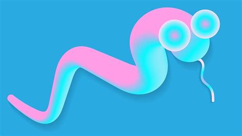 미래 지향적 인 스타일로 유행하는 유체 힙스터 뱀 벡터 인쇄 포스터 배너 추상적 인 현대 그라데이션 패턴입니다 파란색 배경에