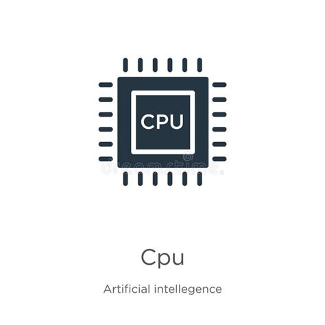 Cpu图标矢量图 白色背景中人工智能收集的时髦平面cpu图标 矢量图插图 向量例证 插画 包括有 网络 微芯片 189524106