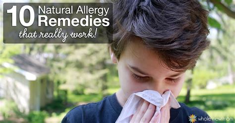Natural Allergy Remedies That Really Work Whole New Mom