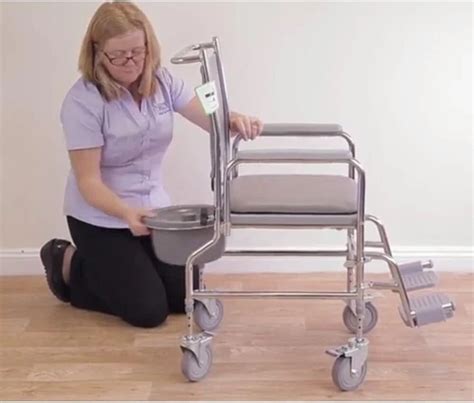 Nrs Healthcare M66119 Wheeled Commodeover Toilet Chair With Padded