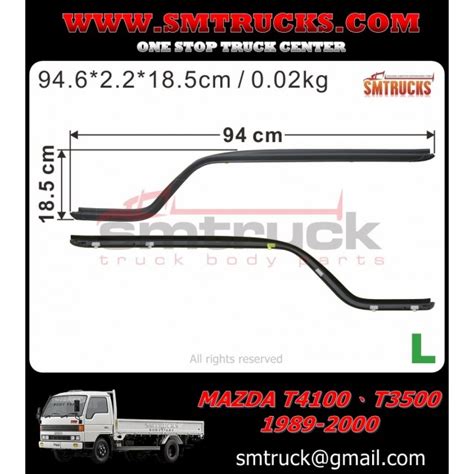 Mzl89 326l Mazda T4100 T3500 Door Outside Moulding Lh