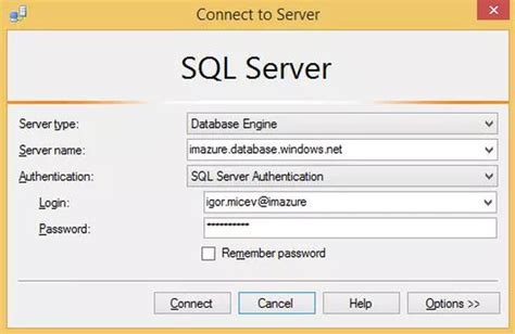 Connect To Sql Azure Database From Ssms Sqlservercentral