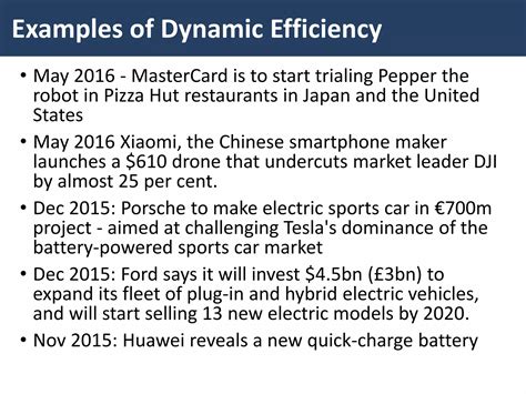 What Is Dynamic Efficiency Ppt