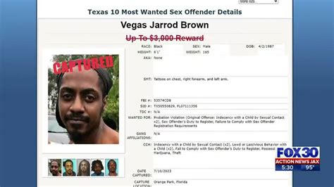 Texas Sex Offender Arrested In Clay County After Being On The Run Since