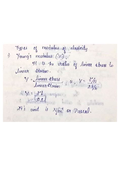 SOLUTION Types Of Modulus Of Elasticity Physics Ncert Studypool