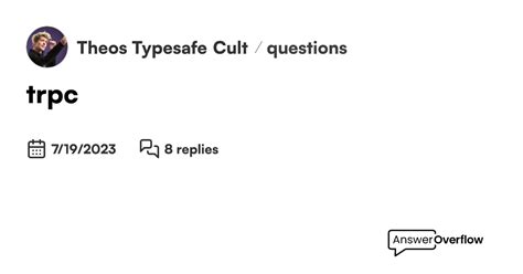 trpc theo s typesafe cult