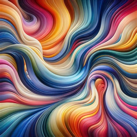 Premium Photo Smooth Wave Pattern In Vibrant Multi Colors Flowing