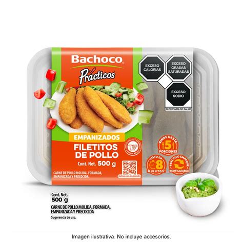 Filetitos De Pollo Prácticos Bachoco 500g Walmart En Línea