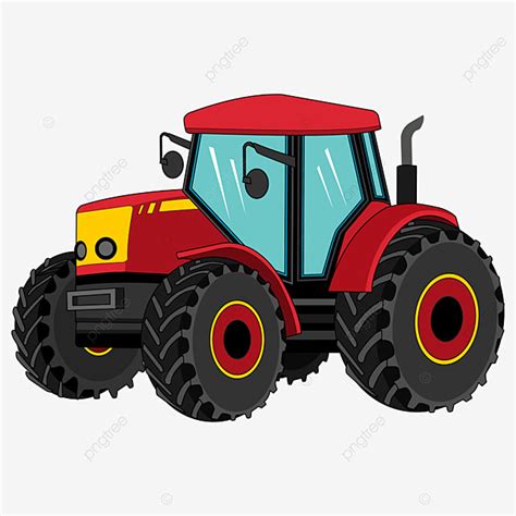 Yellow Tractor Clipart Hd Png Red Yellow Striped Pattern Tractor Clip