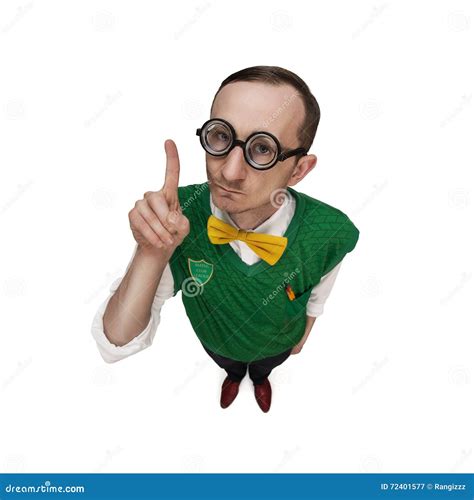 Smart Nerd Stock Image Image Of Portrait Isolated Genius 72401577