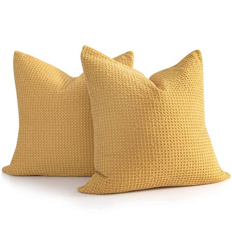 Cocoploceus 26x26 Pillow Covers Set Of 2 Euro Shams Cotton Euro Sham