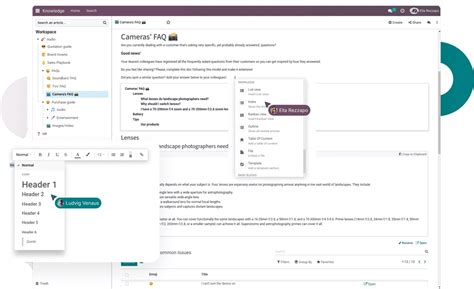 Odoo Knowledge Base Dashboard Erp System Synconics Technologies