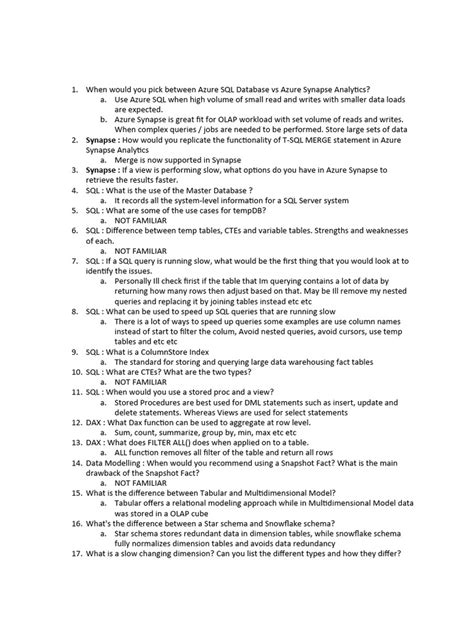 Azure Engineer Interview Questions Pdf Sql Data Warehouse