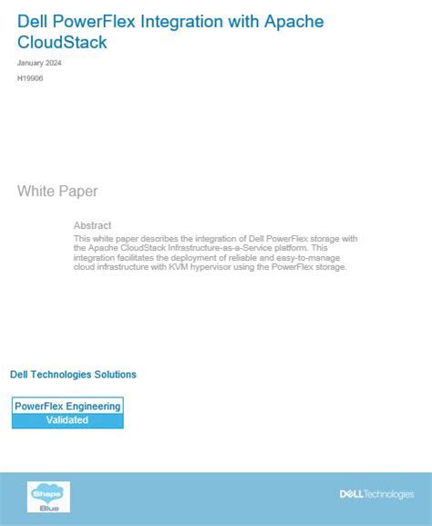 Dell Powerflex Integration With Apache Cloudstack Punitha Hs Posted