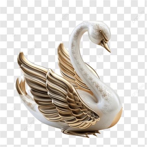 نحت البجعة الأنيق على خلفية شفافة النحت بجعة أنيق خلفية شفافة Png