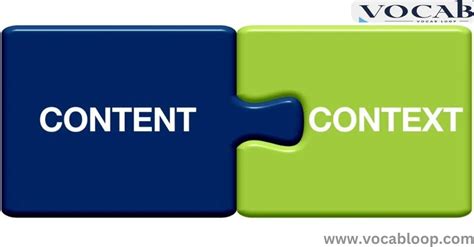 content vs context which word is correct and useful vocab loop