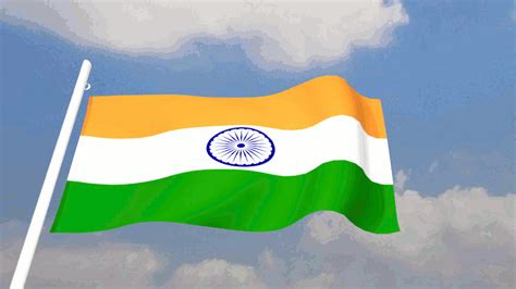 India Flag Waving Animated  Cute Download Hd Wallpapers Images