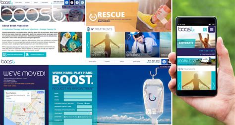 boost hydration website design local waukesha web developer for iv therapy inet web waukesha