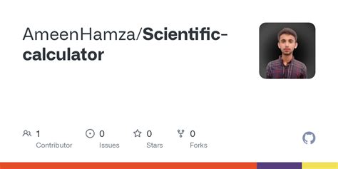 GitHub AmeenHamza Scientific Calculator