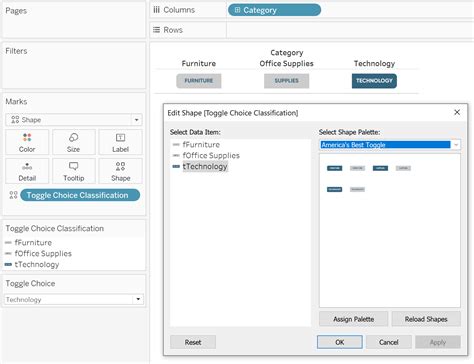 How To Make Americas Best Toggle” In Tableau Playfair