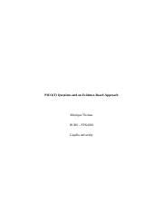 Assessment Docx PICO T Questions And An Evidence Based Approach