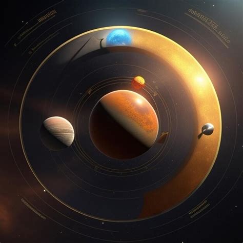 Sci Fi Solar System Premium Ai Generated Image