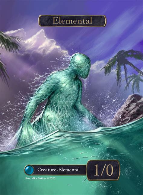 Water Elemental Token Mtg