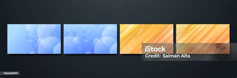 버블 과 줄무늬 블루 옐로우 컬러풀 추상 기하학적 디자인 배경 0명에 대한 스톡 벡터 아트 및 기타 이미지 0명 개념 개념과 주제 Istock