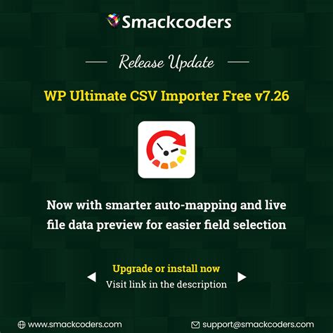 Smackcoders Wp Ultimate Csv Importer Free V7 26 Is Here 🎉 Heres