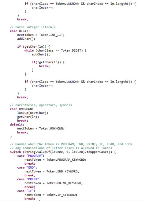 Solved The Java Program Lexjava Is Equivalent To The