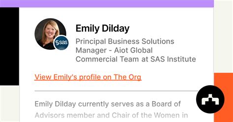 Emily Dilday Principal Business Solutions Manager Aiot Global