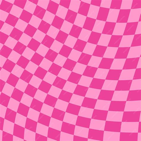 Premium Vector Retro Groovy Wavy Psychedelic Checkerboard Background