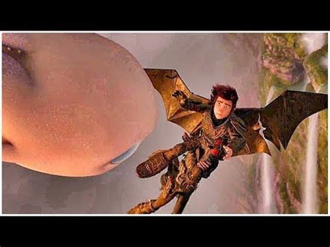 Light Fury Saves Hiccup Youtube How To Train Your Dragon American