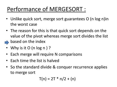 Merge Sort Algorithm Power Point Presentation Pptx Computing Technology And Computing