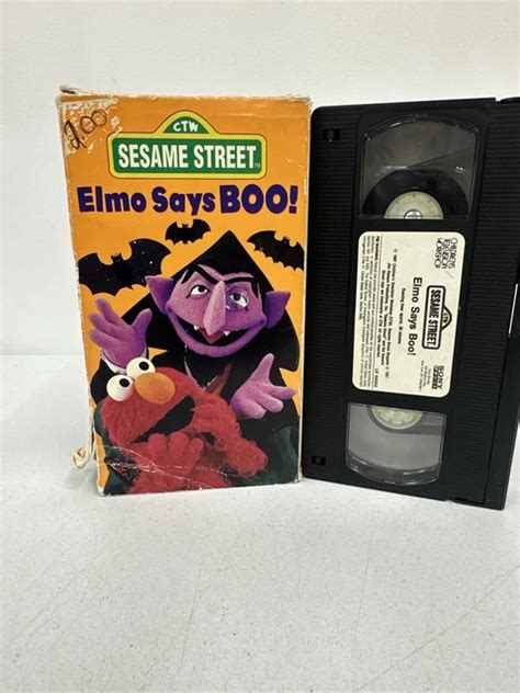 Sesame Street Elmo Says Boo [vhs] Counting Spooky Halloween £11 02 Picclick Uk