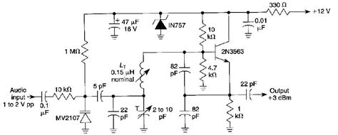 Frequency Modulated FM Oscillator Circuit