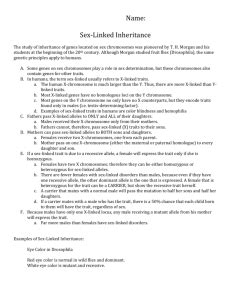 Sex Linked Traits Worksheet