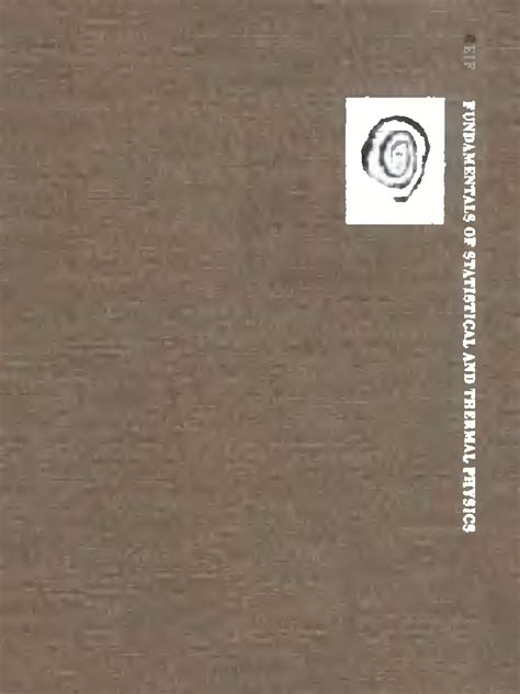 Fundamentals Of Statistical And Thermal Physics Reif Pdf