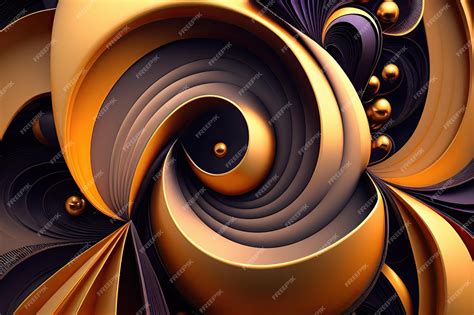 Premium Ai Image Abstract Geometric Shape Background With Curve Lines Design Generative Ai