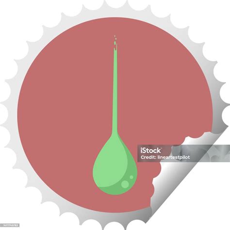 슬라임 드립 그래픽 벡터 일러스트 레이 션 라운드 스티커 스탬프 공포 무서움에 대한 스톡 벡터 아트 및 기타 이미지 공포