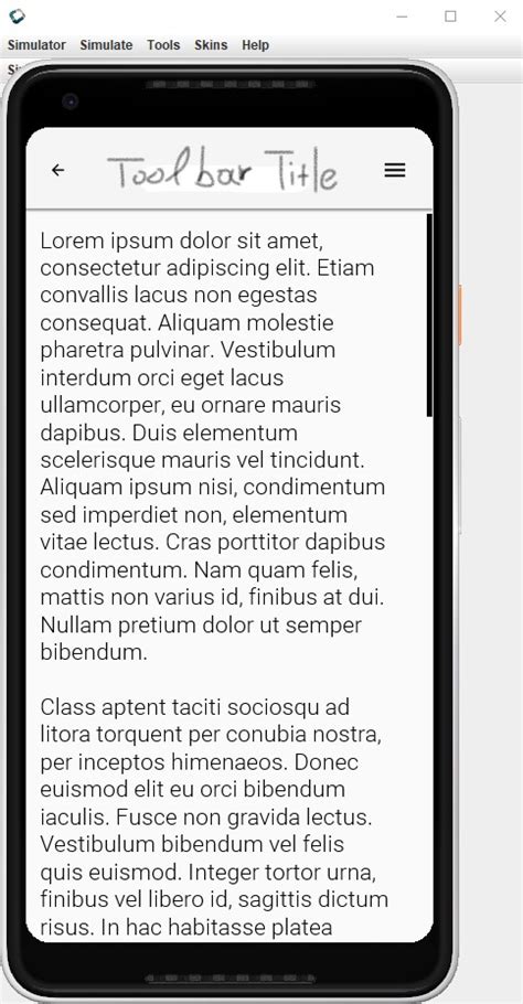 Codenameone Toolbar Overlapping With Label Of A Component Stack