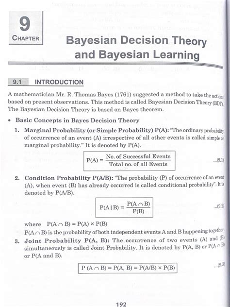 Bayesian Decision Theory And Bayesian Learning 1 Pdf