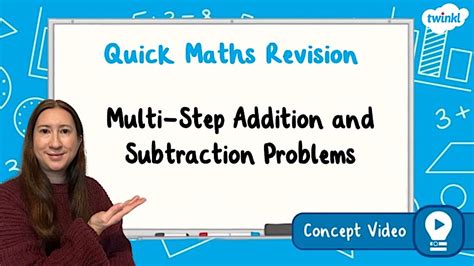 👉 Multi Step Addition And Subtraction Problems Ks2 Maths Concept Video
