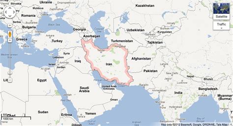 Map Iran Turkey Border