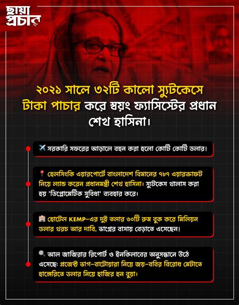 ছায়া মনে আছে সেই ২০২১ সালের পোস্ট যেখানে প্রথম বলা হয়েছিল—৩২টি কালো স্যুটকেস ভর্তি ডলার